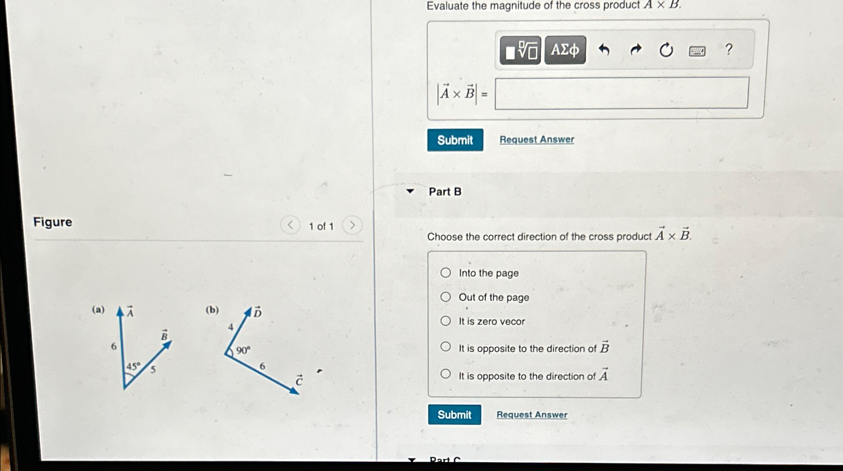 Solved Evaluate the magnitude of the cross product | Chegg.com