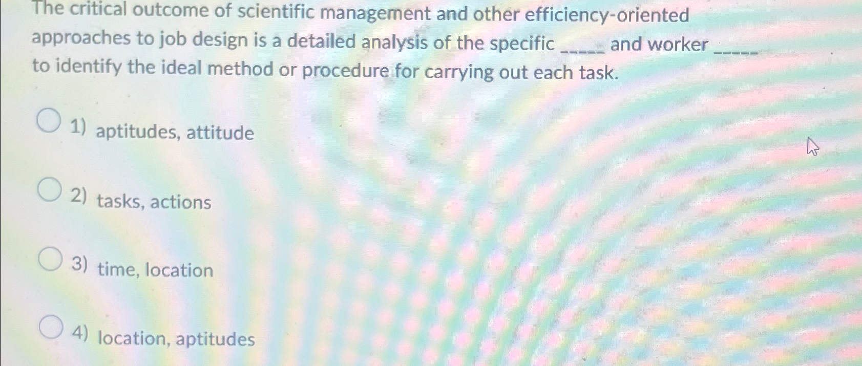Solved The critical outcome of scientific management and | Chegg.com
