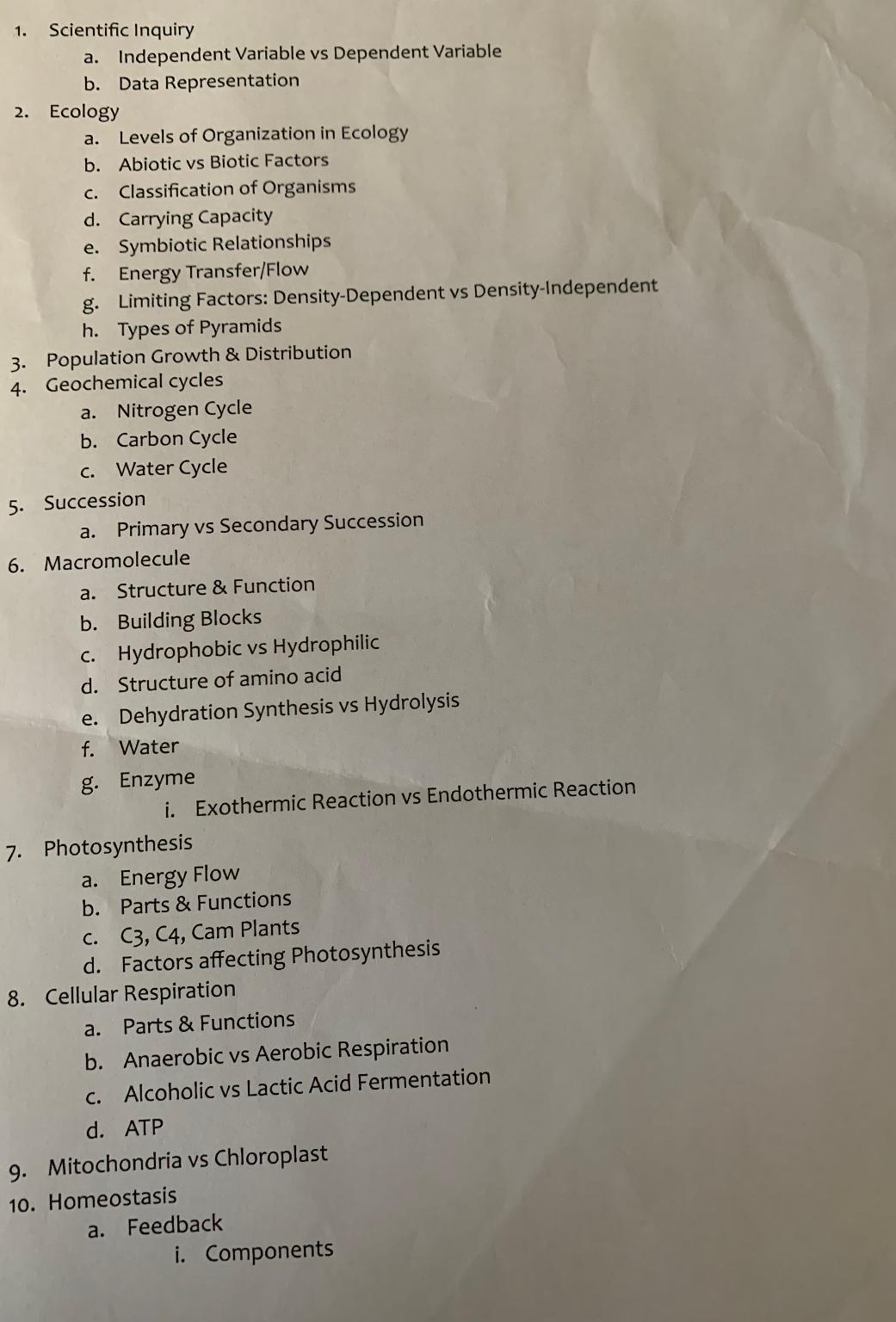 Solved Scientific Inquirya. ﻿Independent Variable vs | Chegg.com