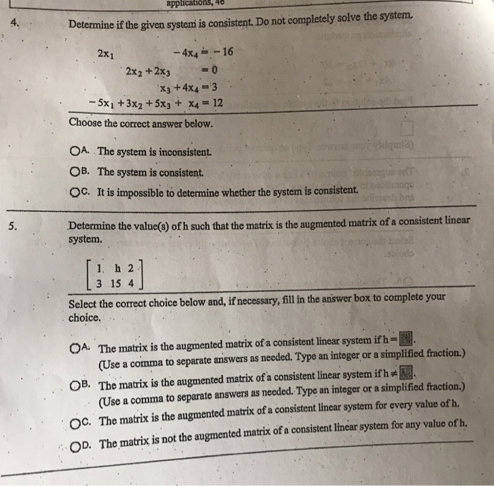 Solved applications, 46 Determine if the given system is | Chegg.com