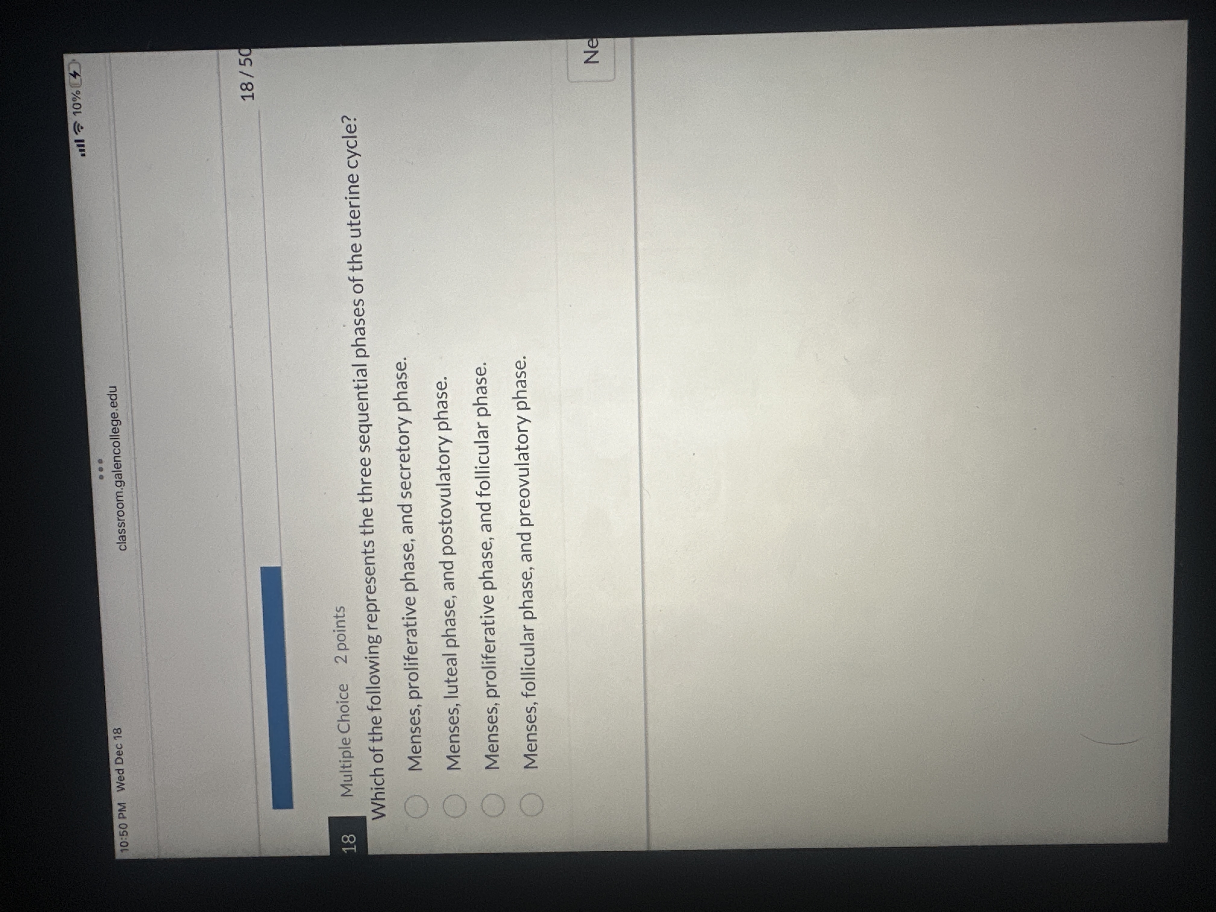Solved 18Multiple Choice 2 ﻿pointsWhich of the following | Chegg.com