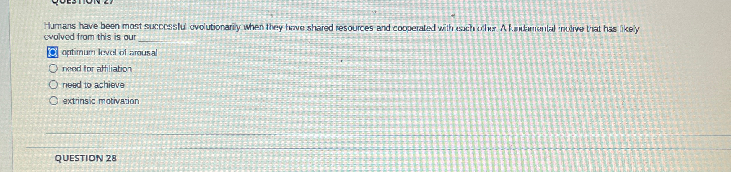 Solved Humans have been most successful evolutionarily when | Chegg.com