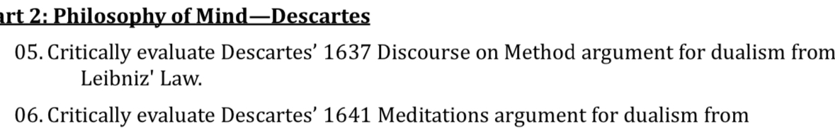 Solved Critically evaluate Descartes' 1637 Discourse on | Chegg.com Solved Critically evaluate Descartes' 1637 Discourse on | Chegg.com