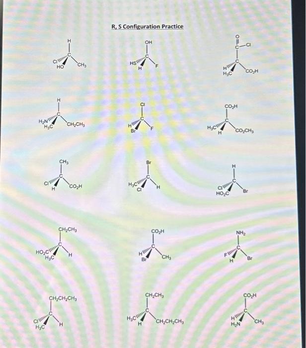 R, S Configuration Practice | Chegg.com