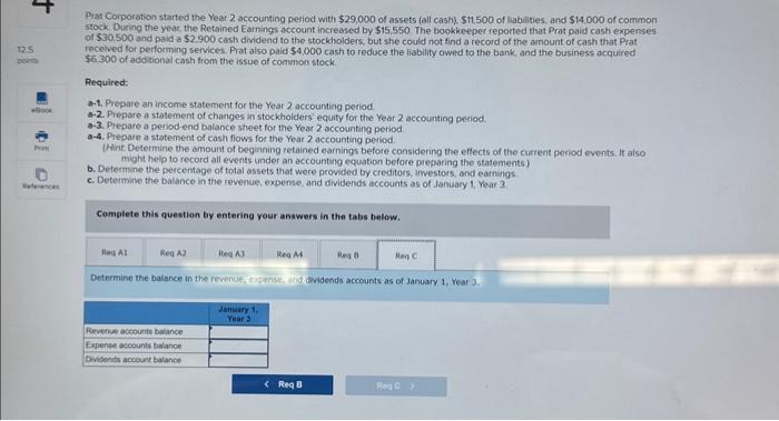 Solved Prat Corporation started the Year 2 accounting period | Chegg.com