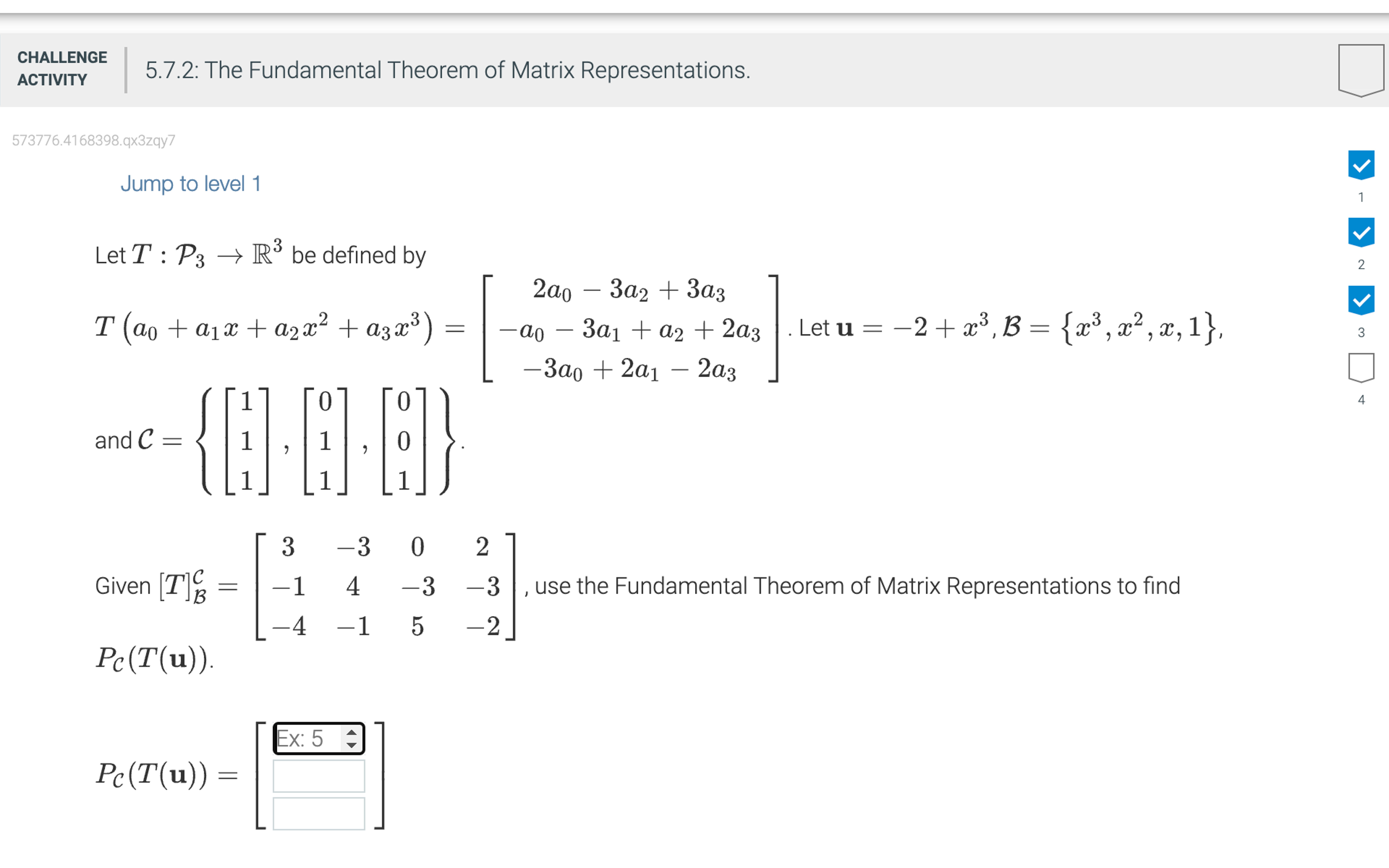 Solved Jump to level 1Let T:P3→R3 ﻿be defined | Chegg.com