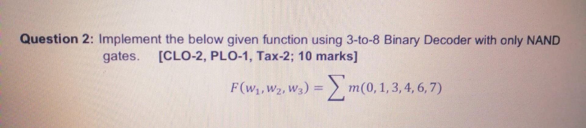 Solved Question 2: Implement the below given function using | Chegg.com