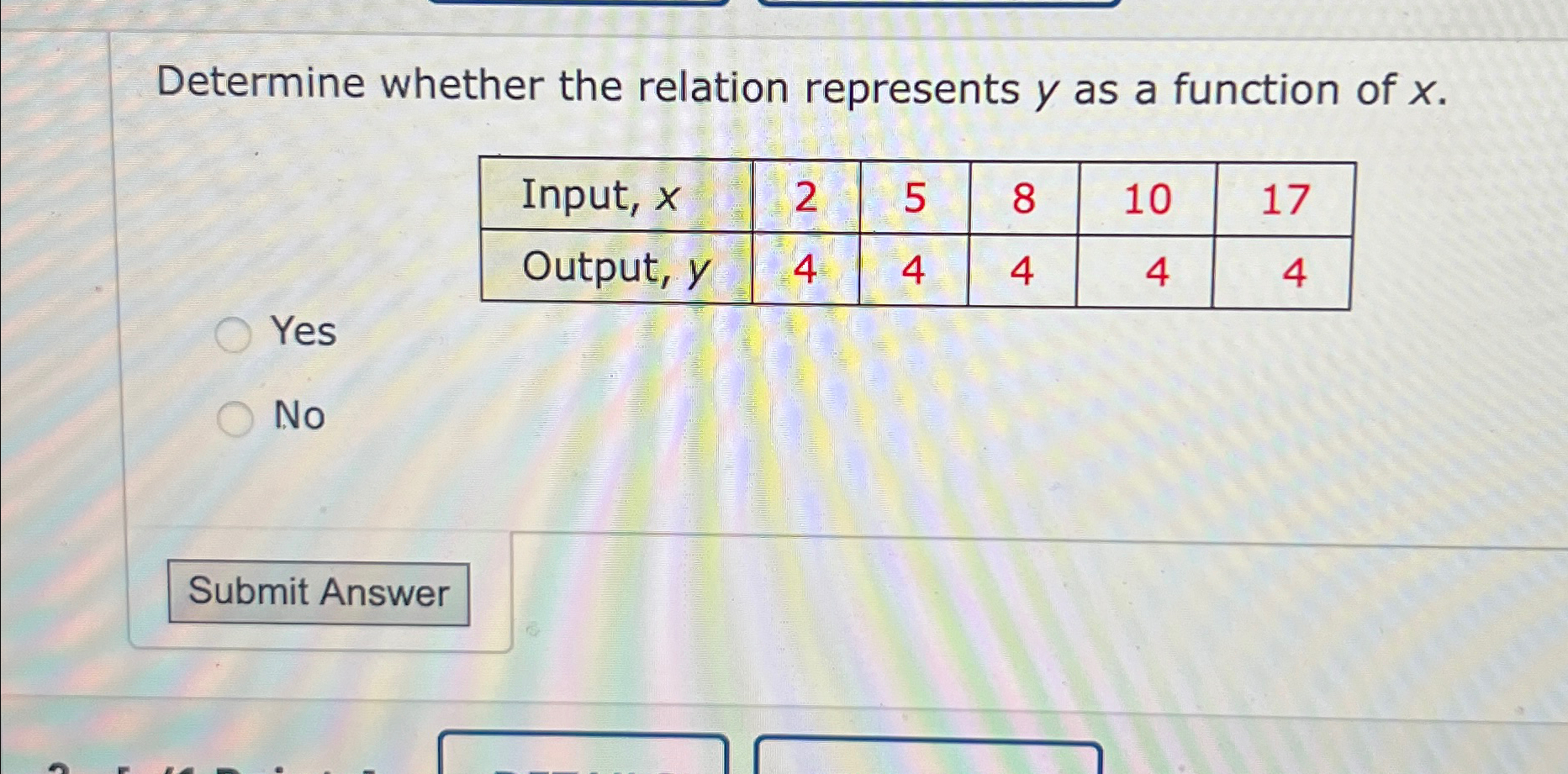 Solved Determine whether the relation represents y ﻿as a | Chegg.com