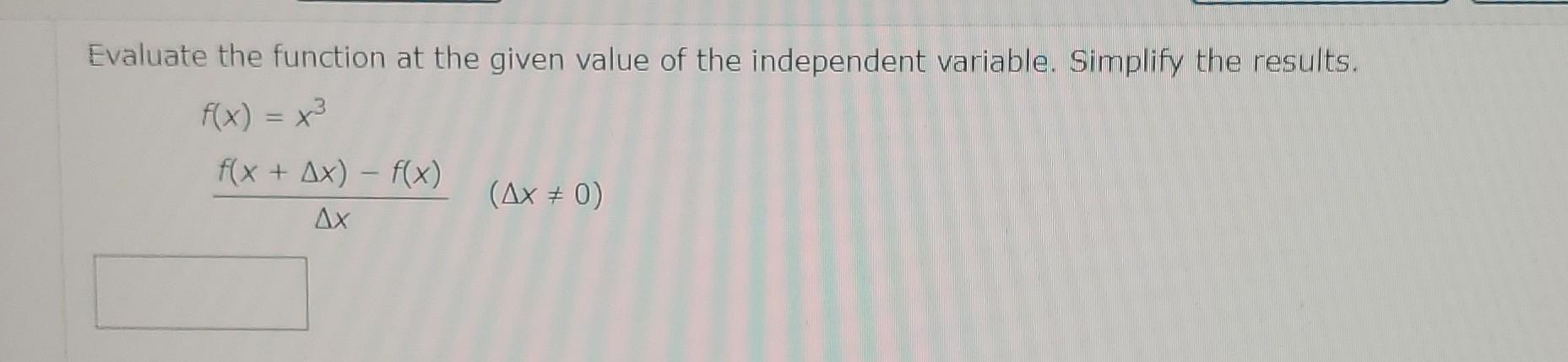 Solved Evaluate the function at the given value of the | Chegg.com