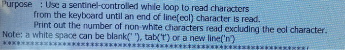 Solved Purpose : Use a sentinel-controlled while loop to | Chegg.com