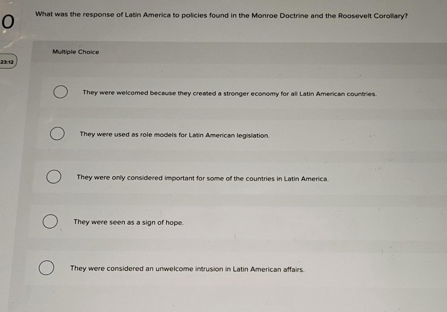 Solved What was the response of Latin America to policies | Chegg.com