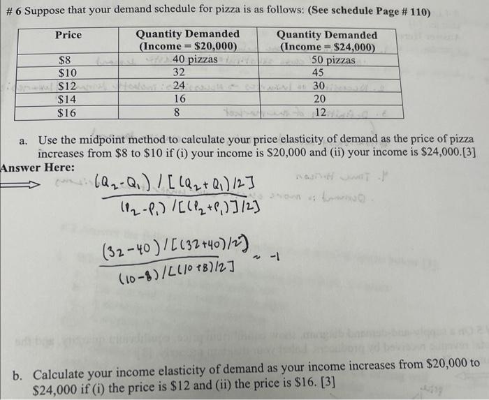 Solved a. Use the midpoint method to calculate your price | Chegg.com