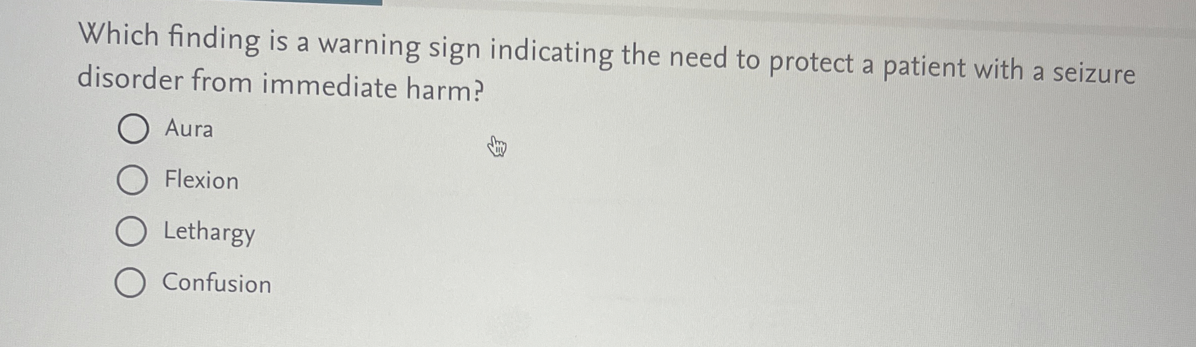 Solved Which finding is a warning sign indicating the need | Chegg.com