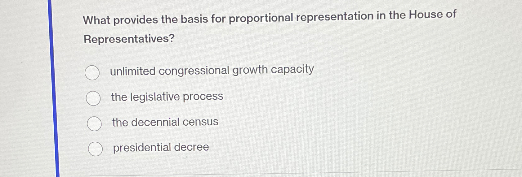 Solved What provides the basis for proportional | Chegg.com