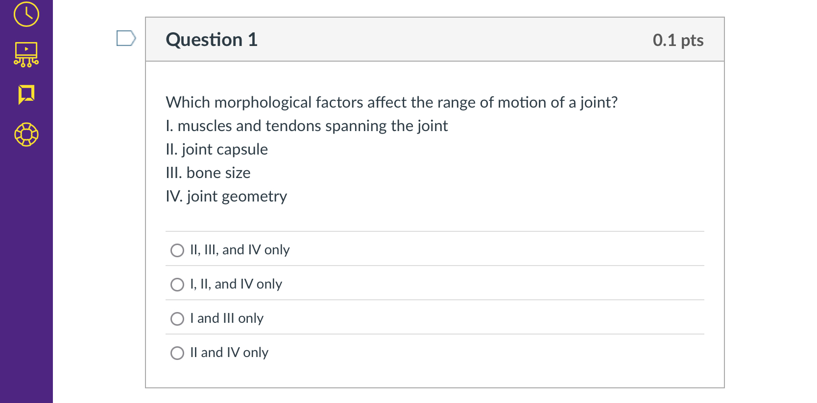 Solved Question 10.1 ﻿ptsWhich morphological factors affect | Chegg.com