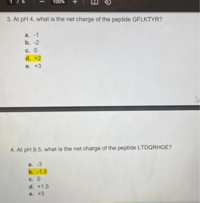 Solved Don't know how to solve these questions for biochem, | Chegg.com