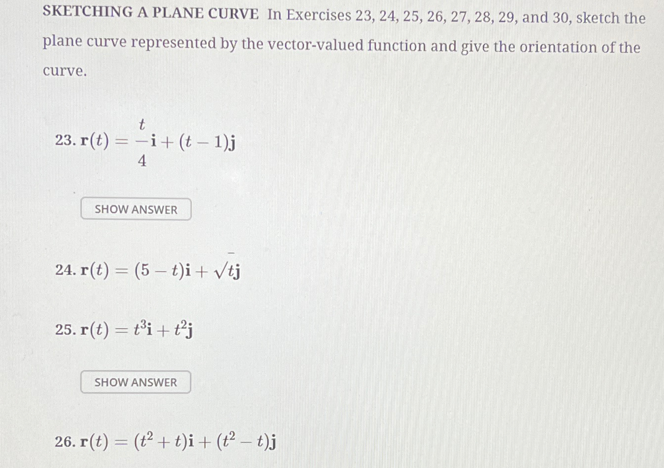 Solved SKETCHING A PLANE CURVE In Exercises | Chegg.com