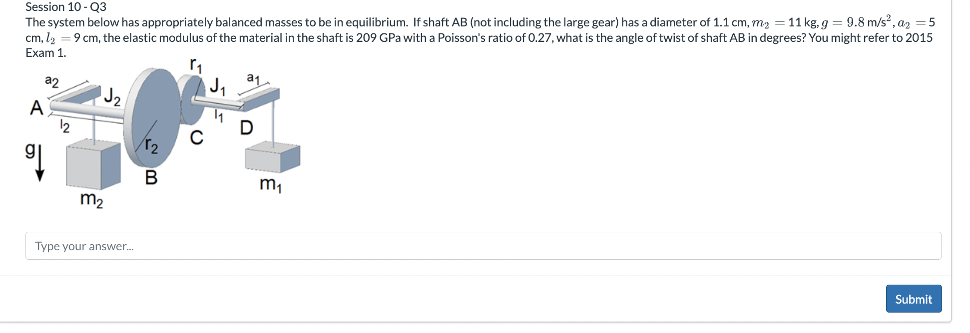 Solved Session 10 - ﻿Q3The system below has appropriately | Chegg.com