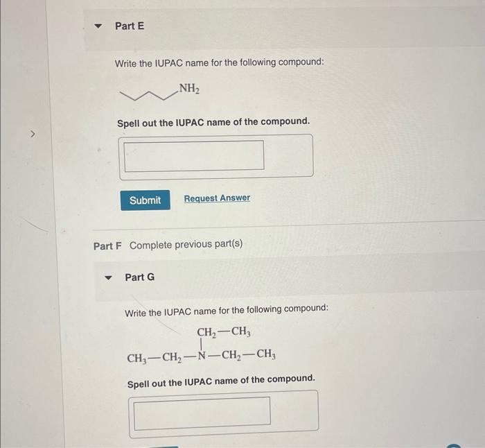 Solved Write the IUPAC name for the following compound: | Chegg.com