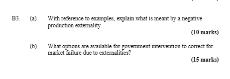 Solved B3. (a) ﻿With reference to examples, explain what is | Chegg.com