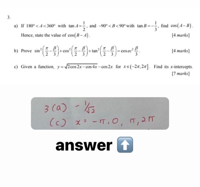 Solved how do i solve question a and c to get the answer | Chegg.com