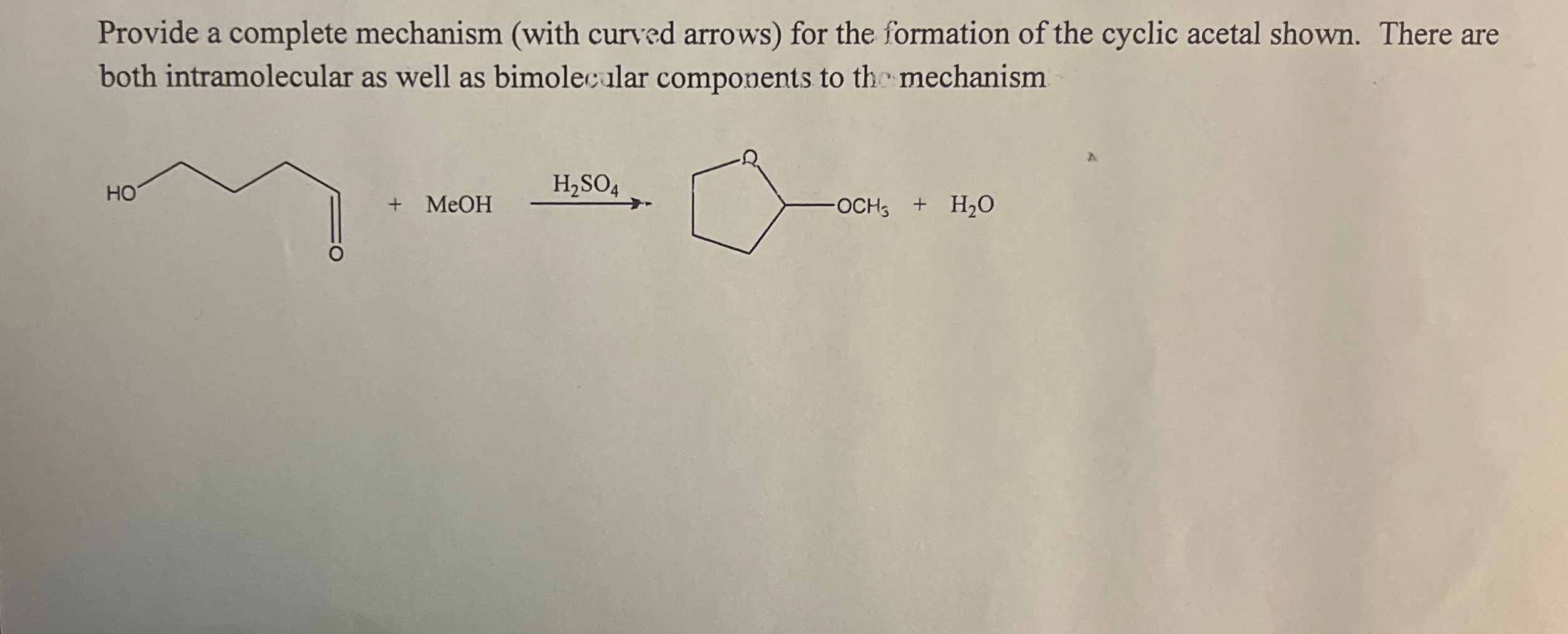 Solved Provide a complete mechanism (with curved arrows) | Chegg.com