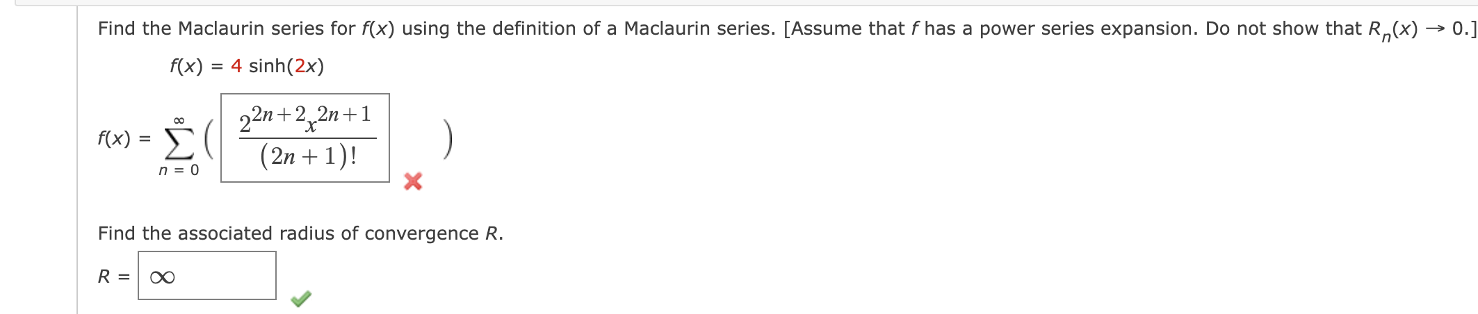 Solved Find the Maclaurin series for f(x) ﻿using the | Chegg.com
