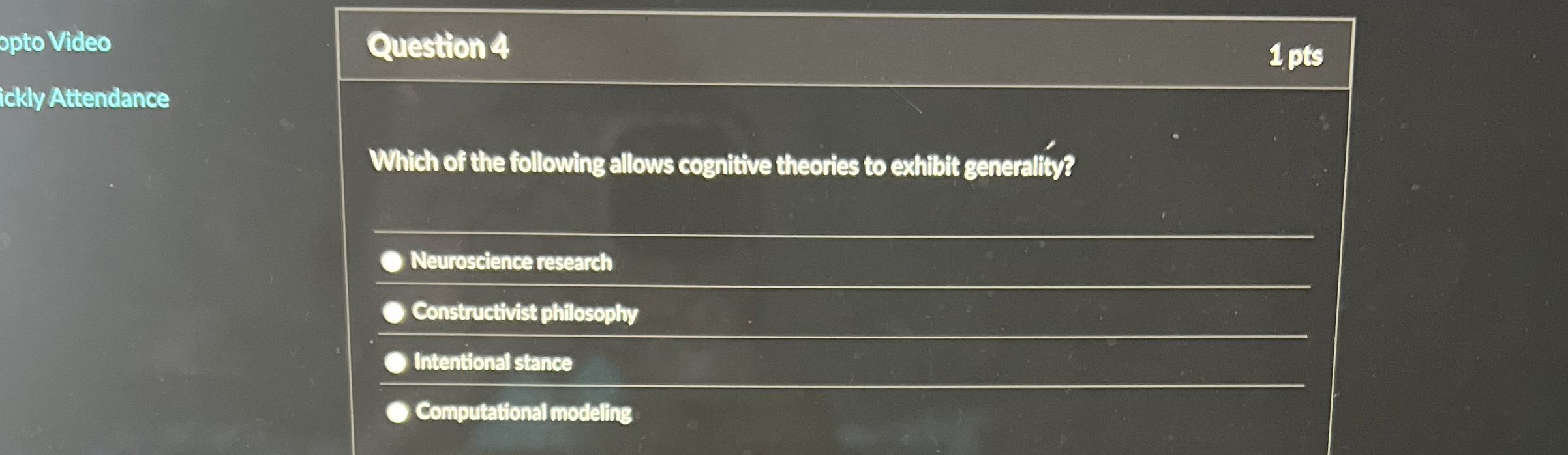 Solved Question 4Which of the following allows cognitive | Chegg.com