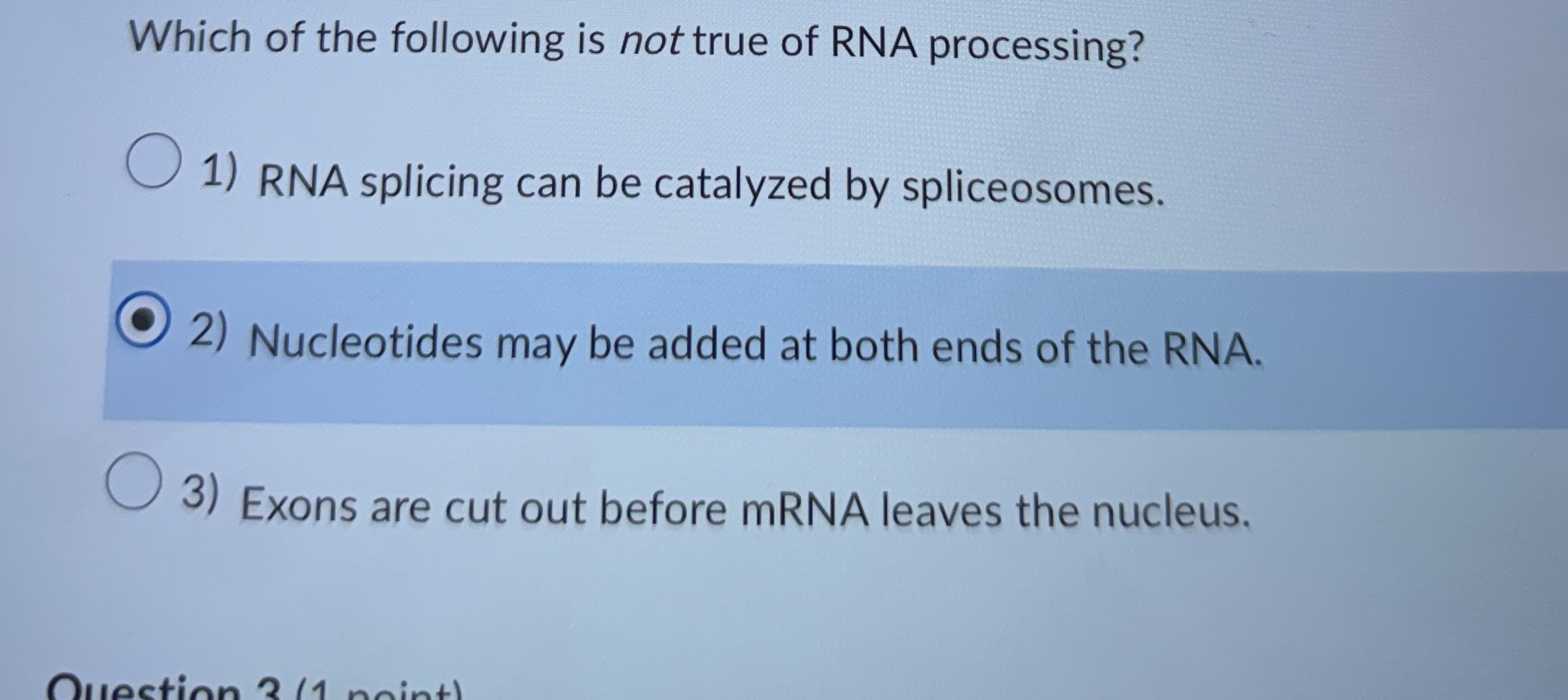 Solved Which of the following is not true of RNA | Chegg.com