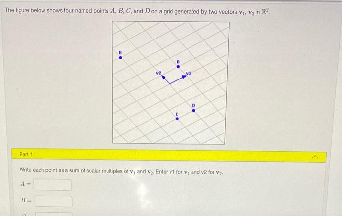 Solved The figure below shows four named points A, B, C, D | Chegg.com
