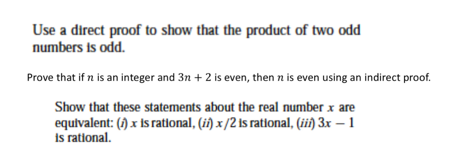 Solved Use a direct proof to show that the product of two | Chegg.com