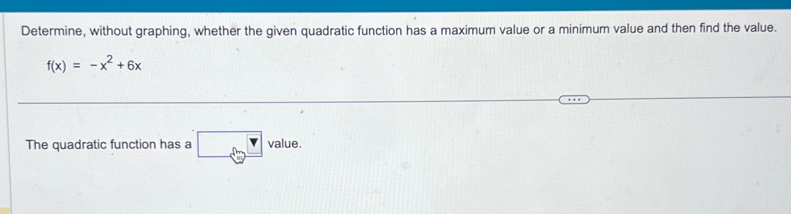 Solved Determine, without graphing, whether the given | Chegg.com