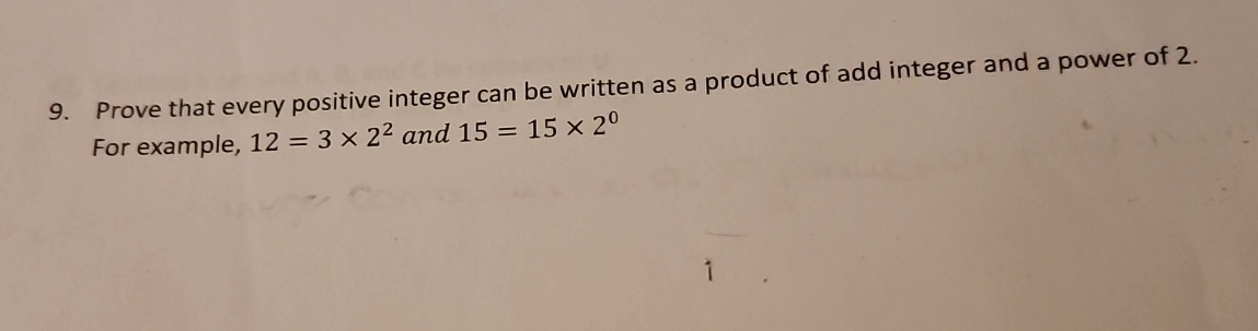 Solved Prove that every positive integer can be written as a | Chegg.com