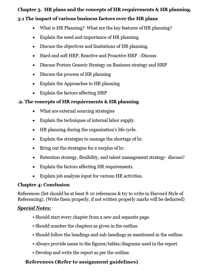 Solved Chapter 3. ﻿HR plans and the concepts of HR | Chegg.com