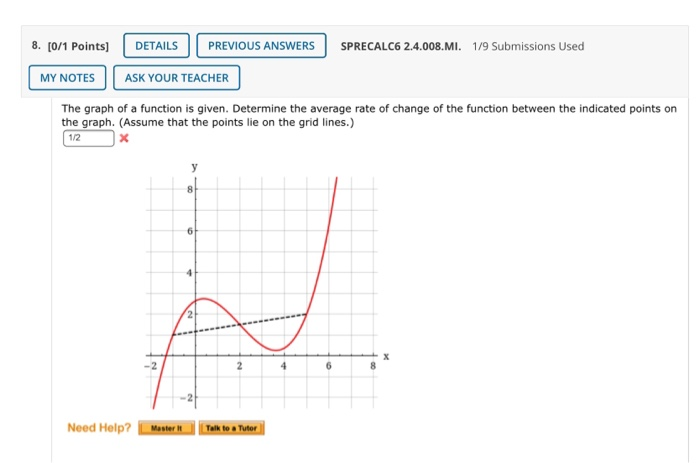 Solved the graph of the funcfion is given dertmine the | Chegg.com