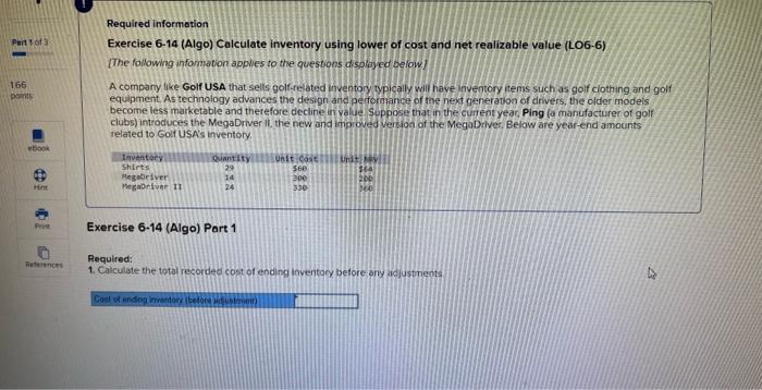 Solved Required information Exercise 6-14 (Algo) Calculate | Chegg.com
