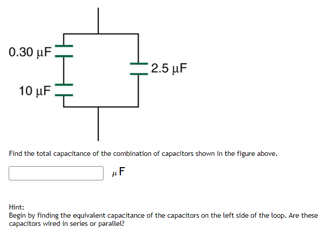 Solved Find the total capacitance of the combination of | Chegg.com