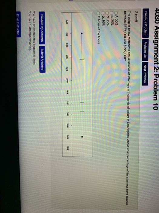 Solved 4030 Assignment 2: Problem 10 Previous Problem | Chegg.com