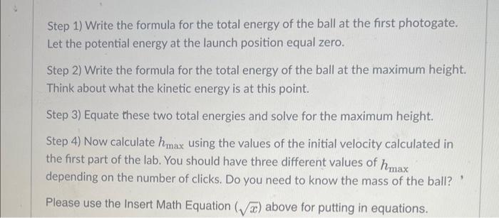 Solved Step 1) Write the formula for the total energy of the | Chegg.com