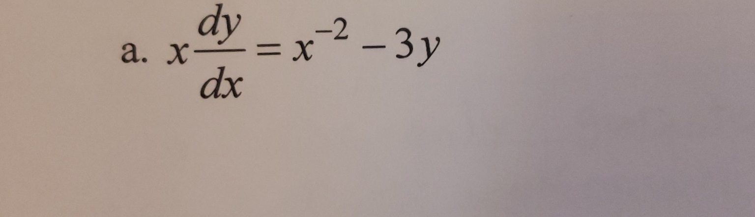 Solve the differential equation. | Chegg.com