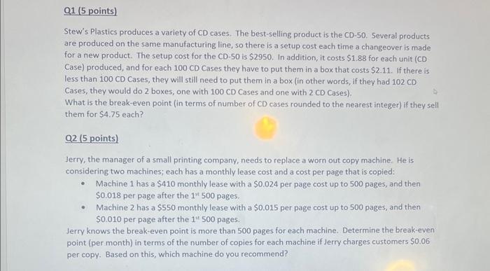 Solved Use Microsoft excel to solve the following problem. | Chegg.com Solved Use Microsoft excel to solve the following problem. | Chegg.com