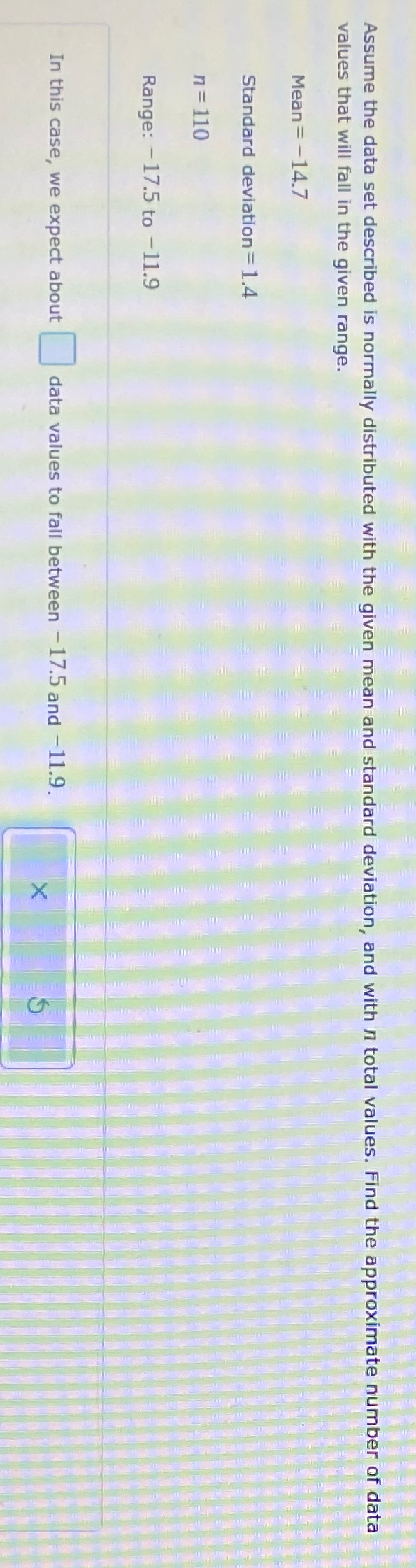 Solved Assume the data set described is normally distributed | Chegg.com