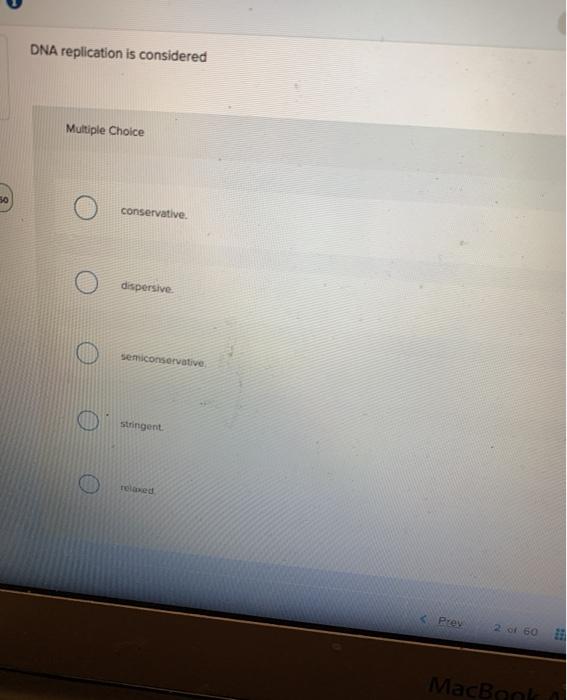 Solved DNA replication is considered Multiple Choice 50 | Chegg.com