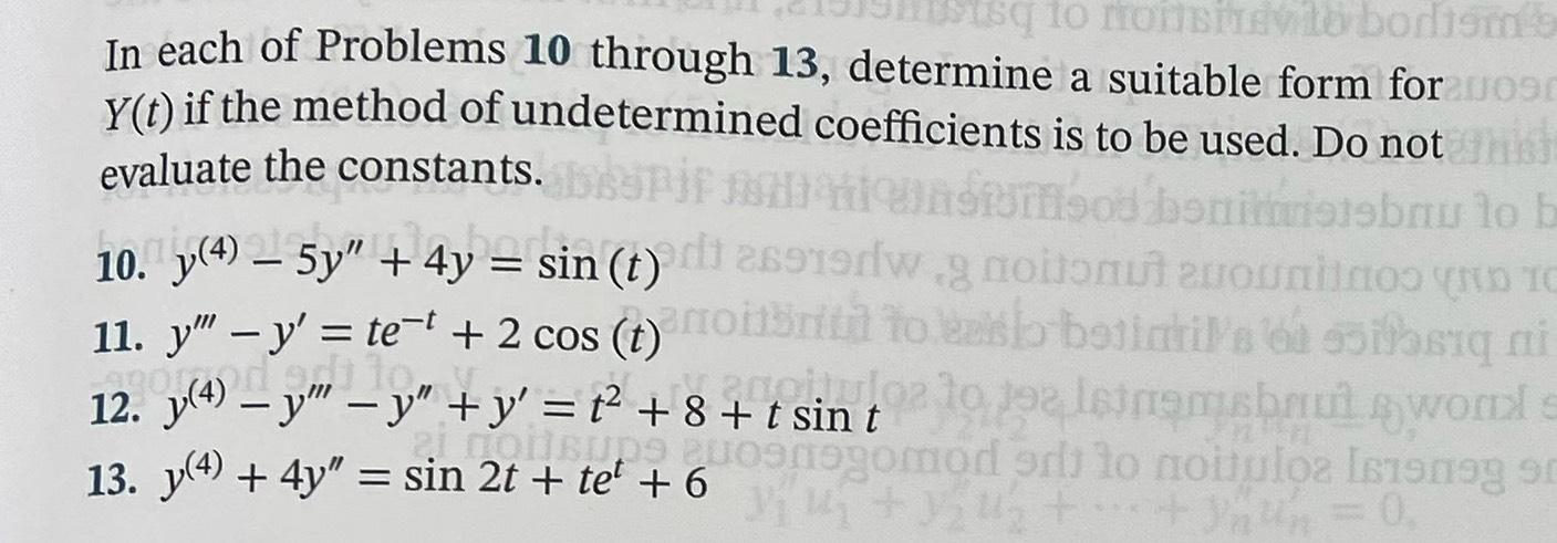 Solved In each of Problems 10 ﻿through 13, ﻿determine a | Chegg.com