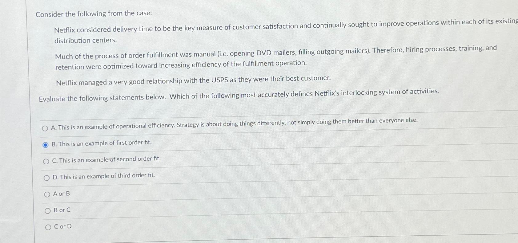 Solved Consider the following from the case:Netflix | Chegg.com