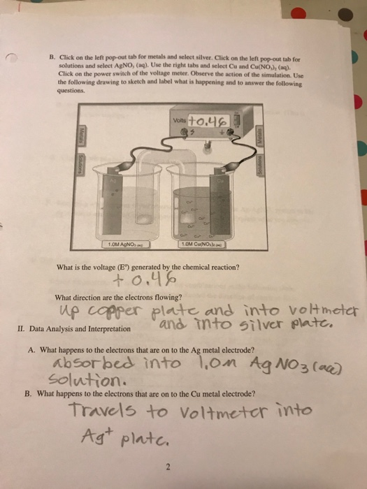Solved B. Click on the left pop-out tab for metals and | Chegg.com