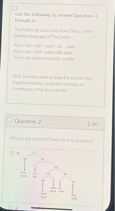 Use the following to answer Questions 3 through 6: | Chegg.com