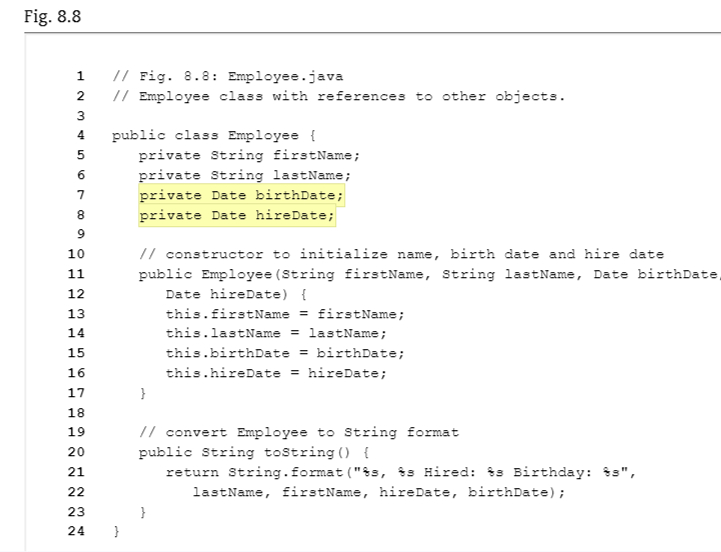Solved 8.20 (final Instance Variables) ﻿In Fig. 8.8, ﻿class | Chegg.com