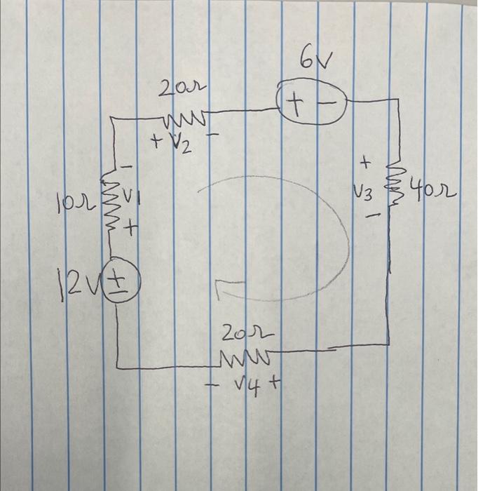 Solved find the current and voltage over each resistor? | Chegg.com