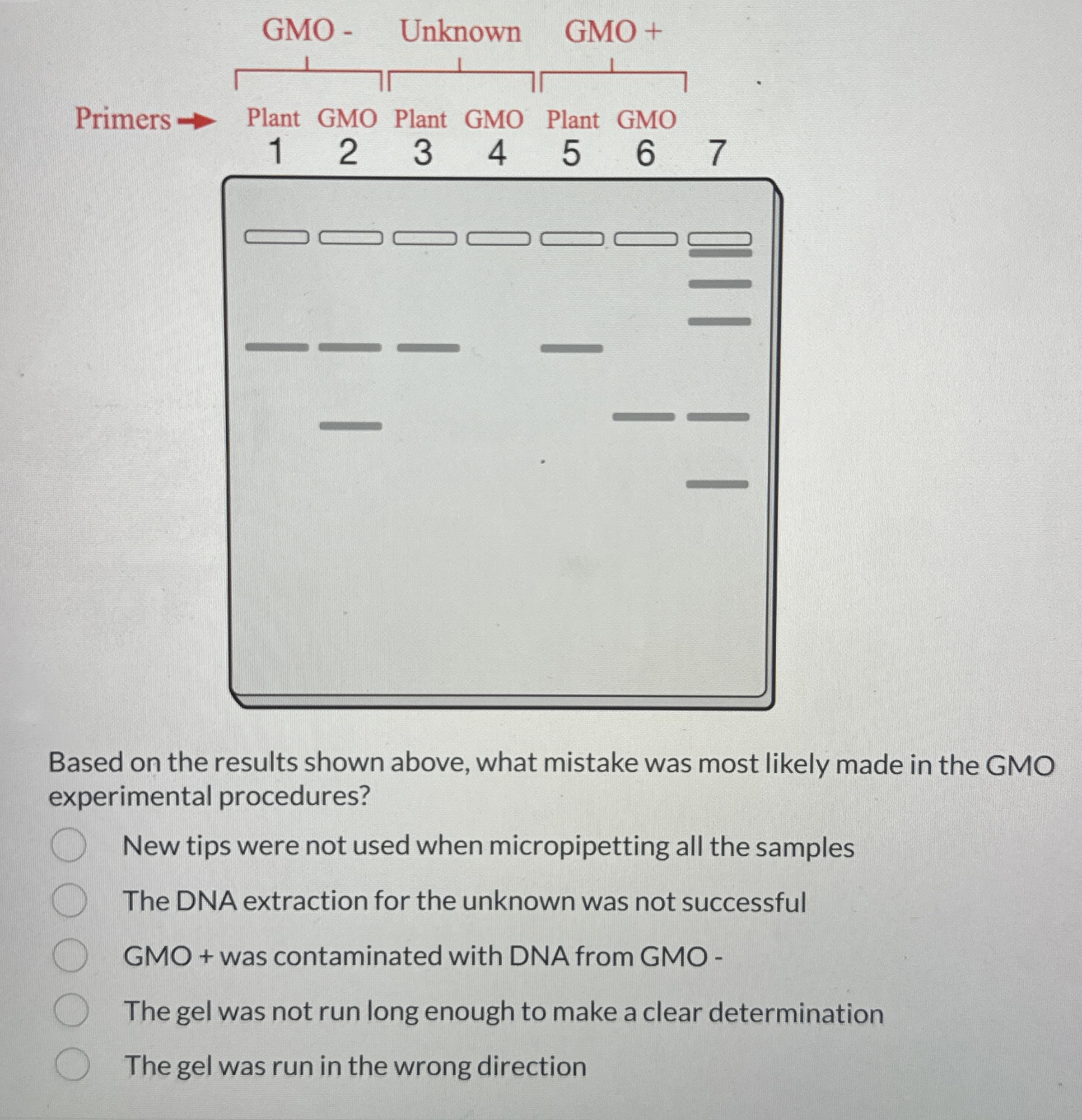Solved Based on the results shown above, what mistake was | Chegg.com